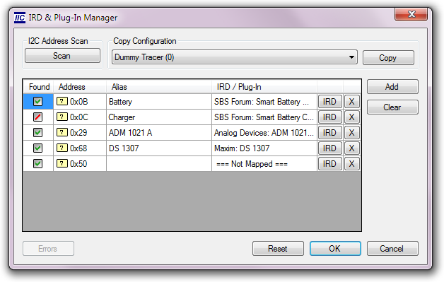 I2C Register Description | telos · founded 1988 · ISO 9001 certified since 1997