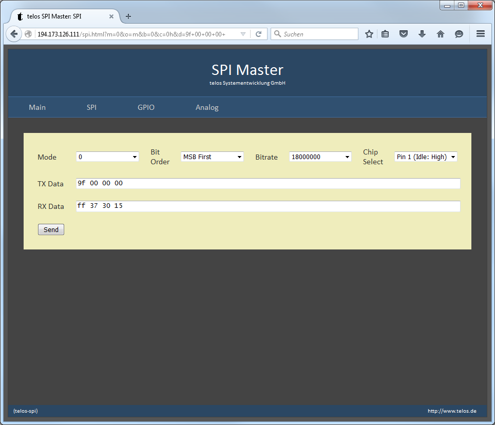 SPI Master - telos · founded '88 | ISO 9001 since '97